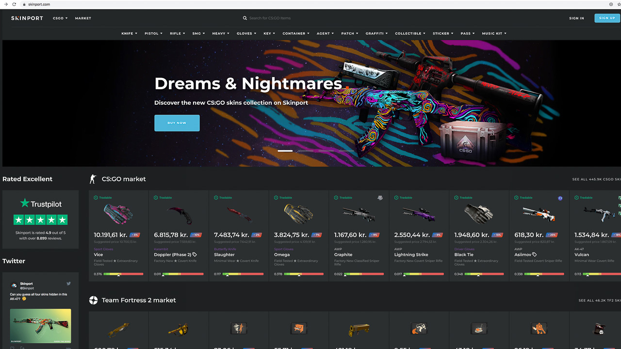 Guide til skintrading - TV Glad