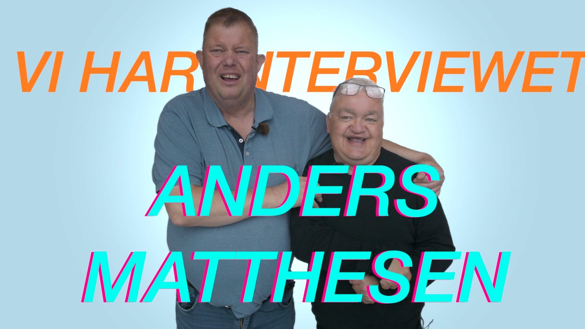 GLADE REPORTERE EFTER INTERVIEW MED ANDERS MATTHESTEN - TV Glad